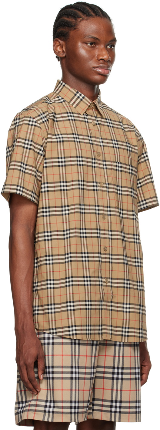 Burberry Beige Vintage Check Shirt Burberry