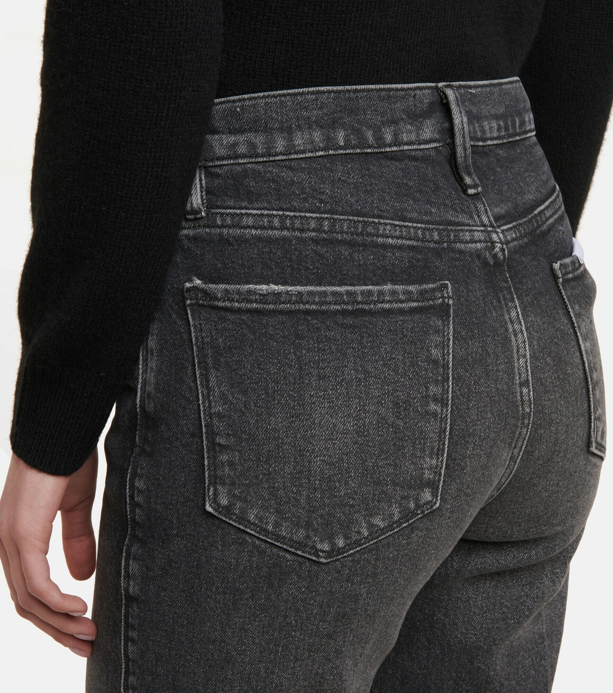 Frame - Le Sylvie high-rise straight jeans Frame Denim