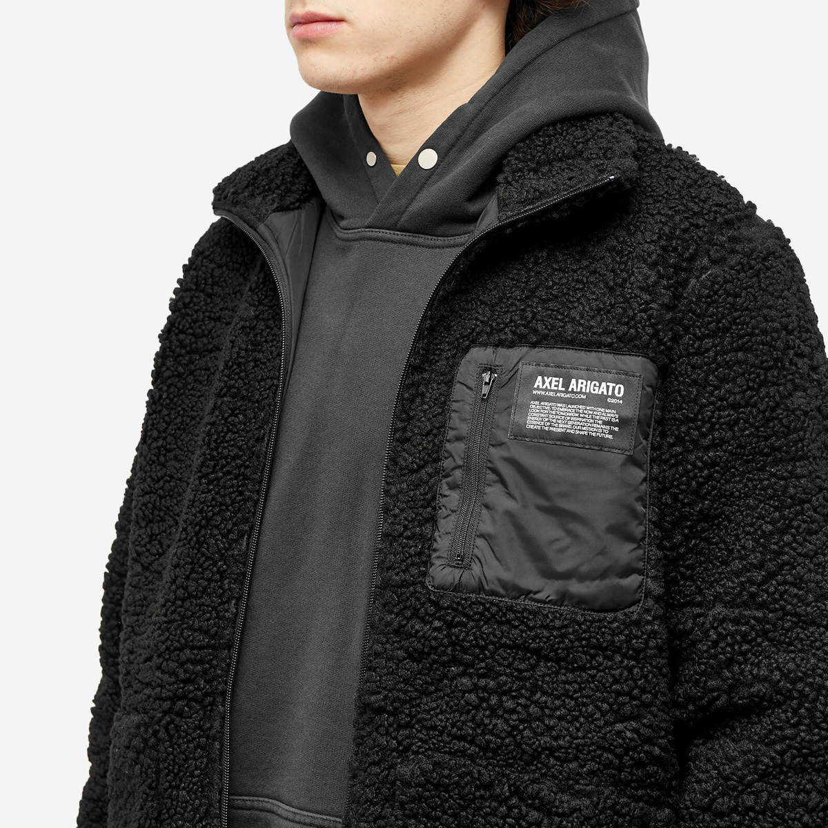 Axel Arigato Men's Billie Fleece Jacket in Black Axel Arigato