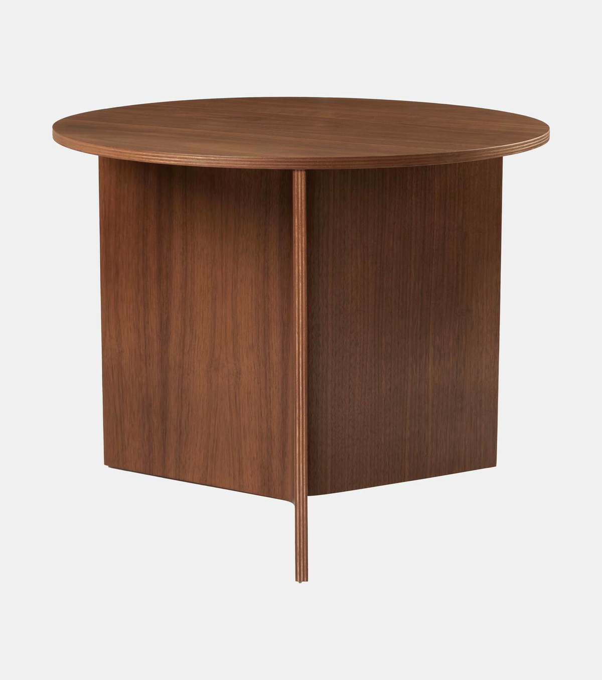 Hay Slit Small walnut side table HAY