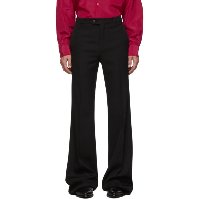 Givenchy Black Wool Classic Flare Pants Givenchy