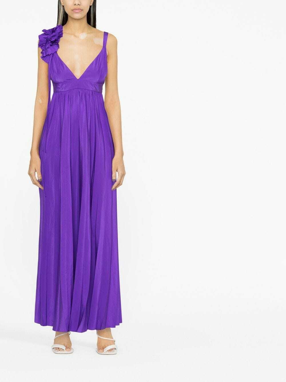 PAROSH - Pleated Long Dress Parosh