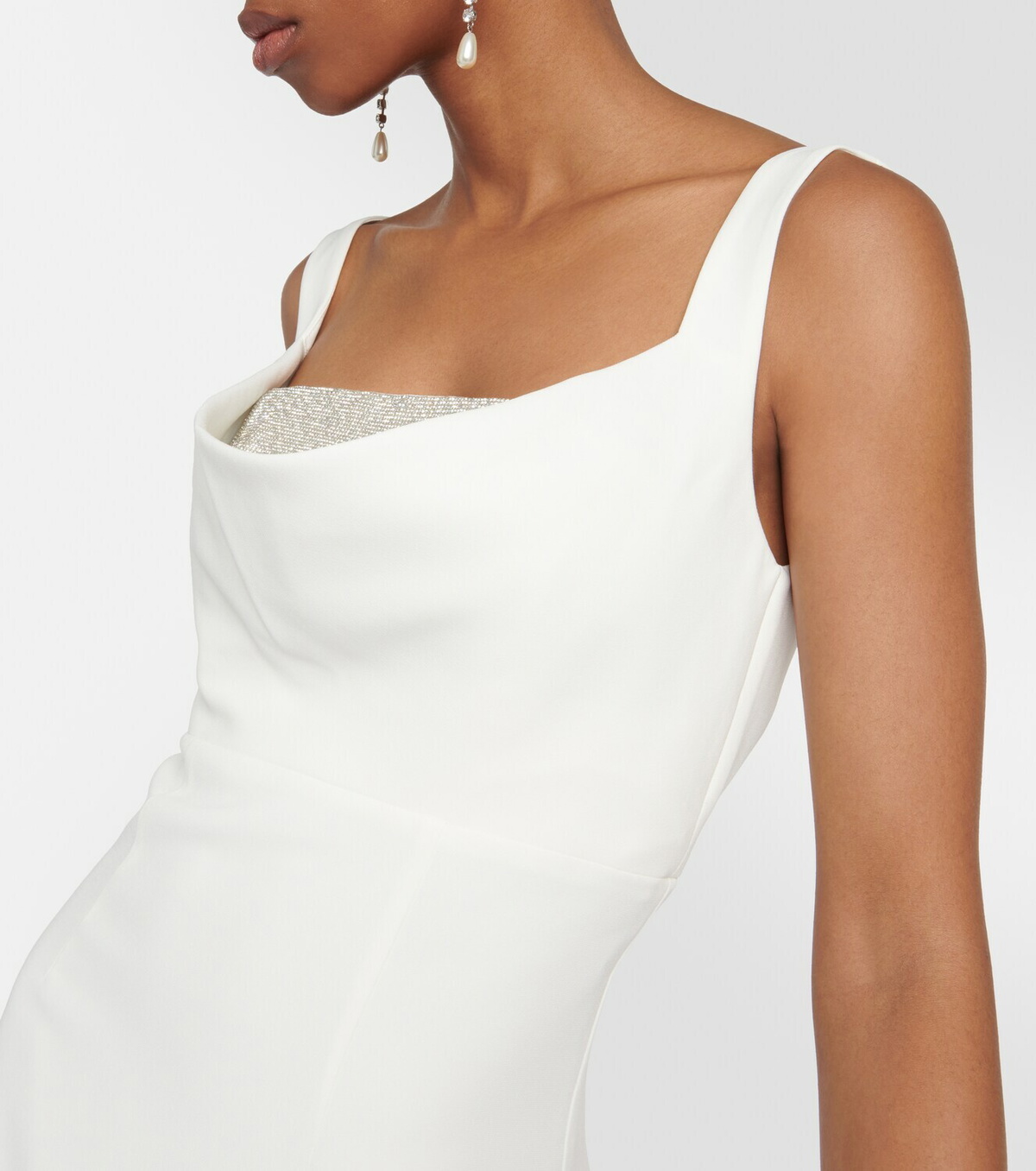 Roland Mouret Embellished crêpe gown Roland Mouret