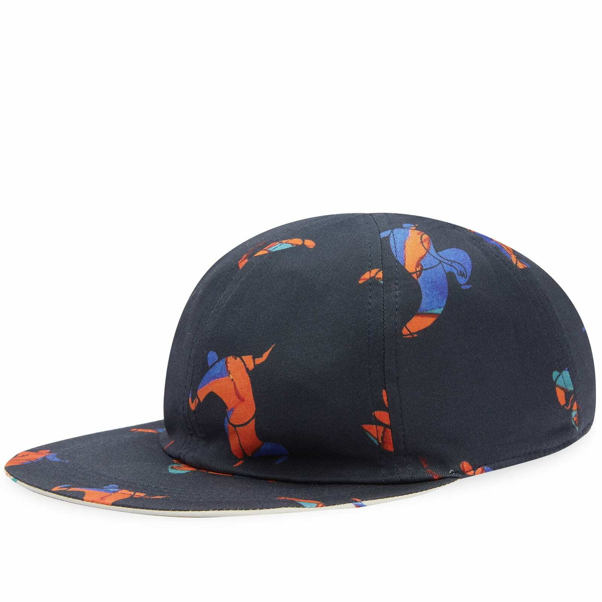 Magenta Men's Ballet Reversible 6 Panel Cap in Dark Navy/Dark Navy Aop ...