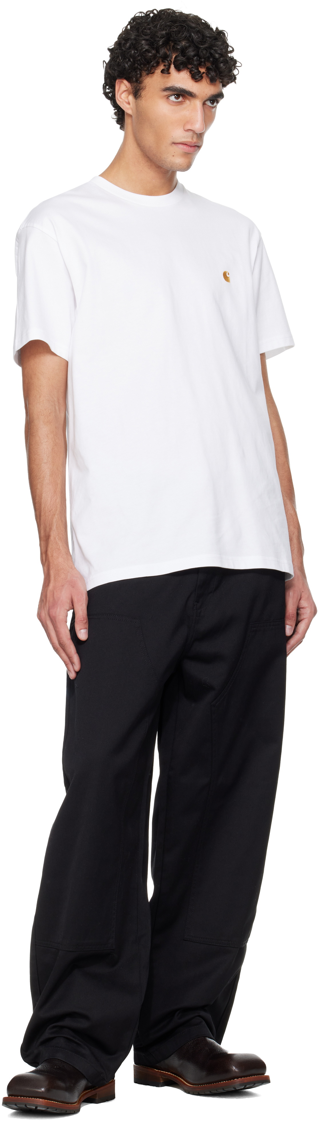 Carhartt Work In Progress Black Brady Double Knee Chino Trousers ...