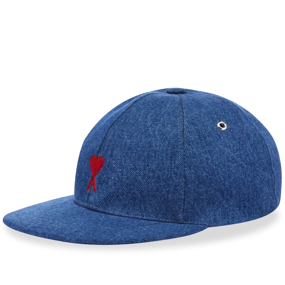 AMI Washed Denim Heart Cap AMI