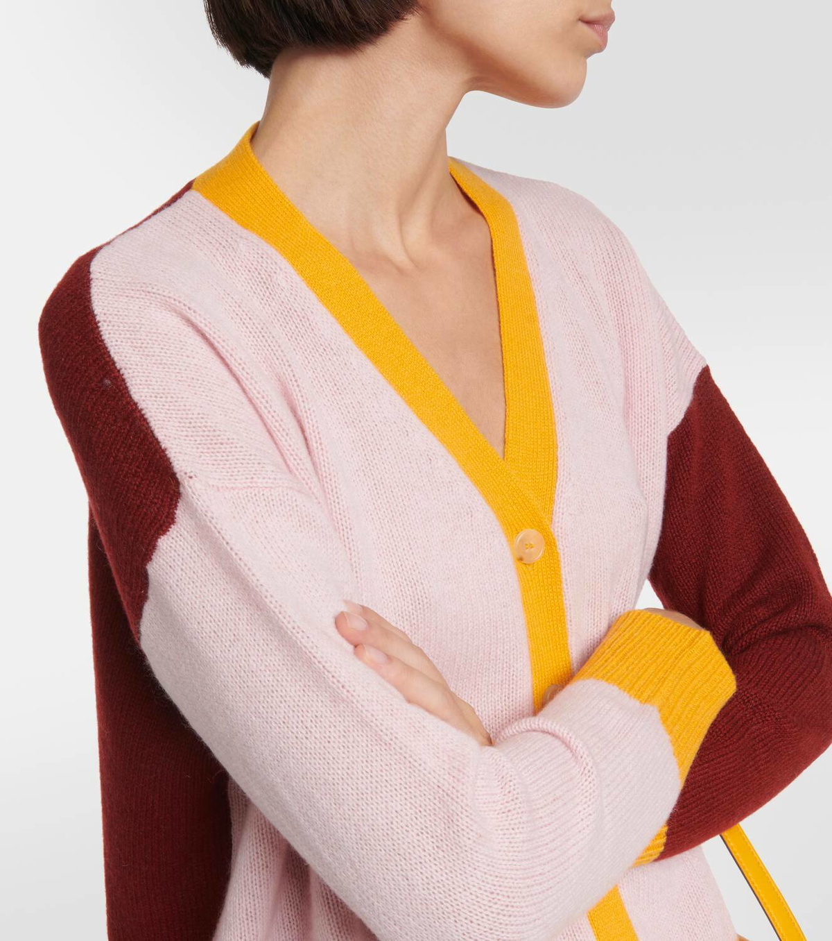 Marni Color-blocked cashmere cardigan Marni