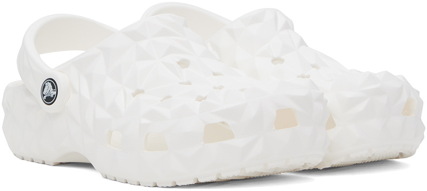 Crocs White Classic Geometric Clogs Crocs