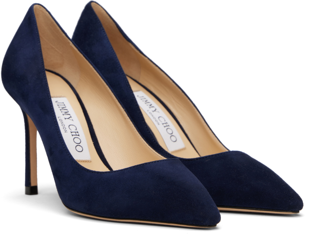 Jimmy Choo Navy Romy 85 Heels Jimmy Choo
