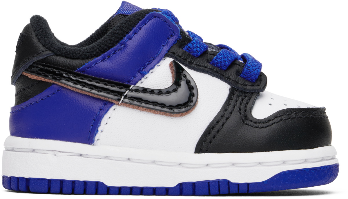 Nike Baby White & Blue Dunk Low SE Sneakers Nike