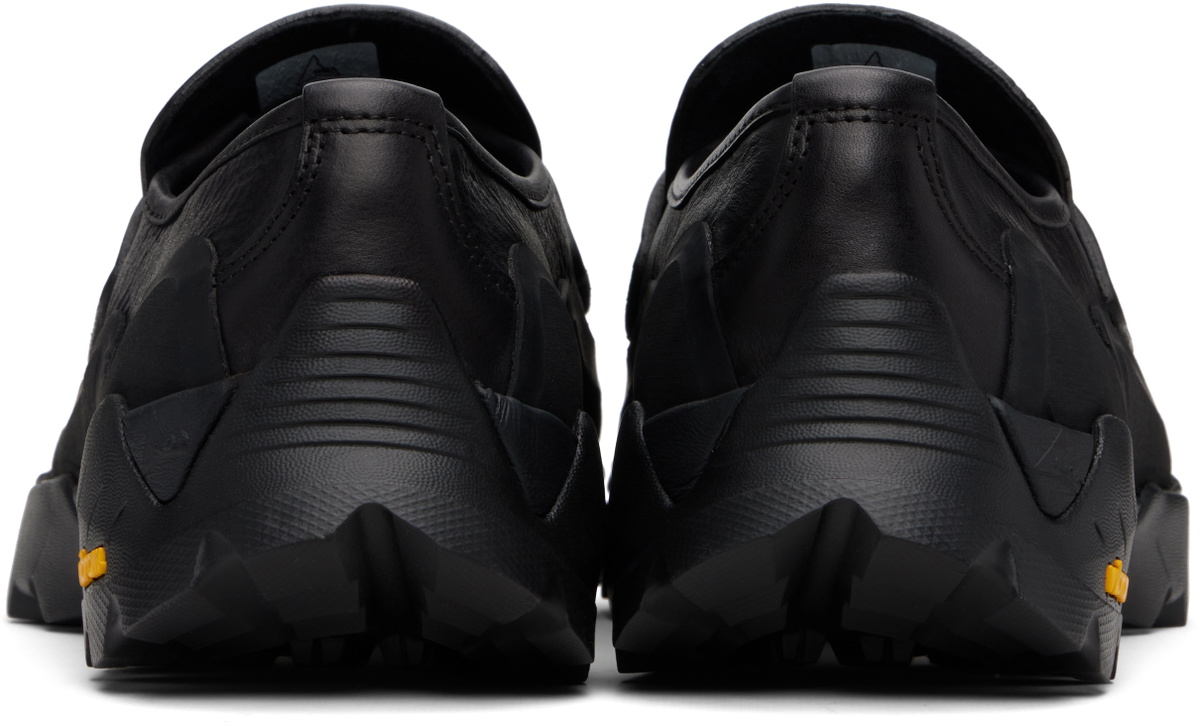 ROA Black Logo Cutout Loafers ROA
