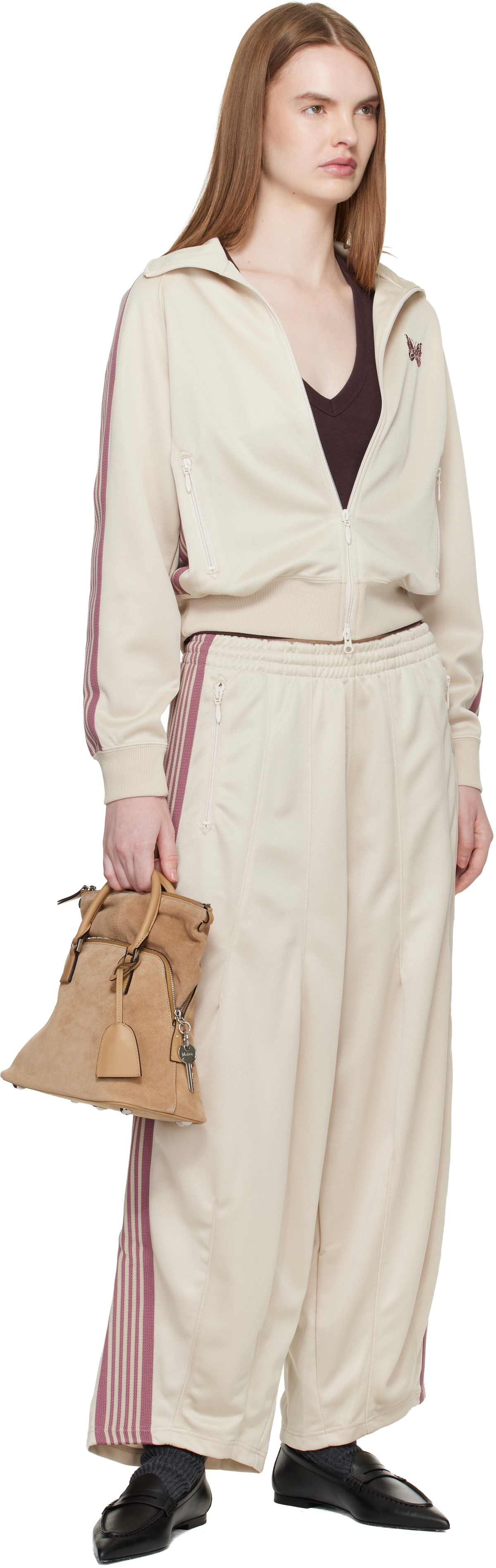 NEEDLES Off White Poly Smooth Track Jacket Needles