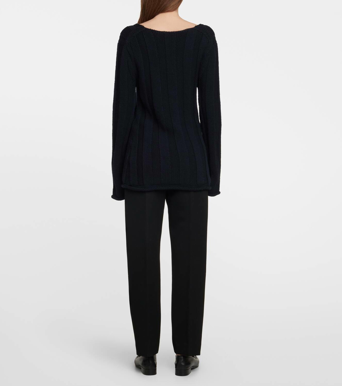 The Row Ribbed-knit wool sweater The Row