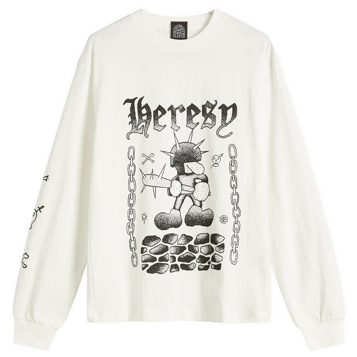 Heresy Women's Fightin Long Sleeve T-Shirt in Ecru Heresy