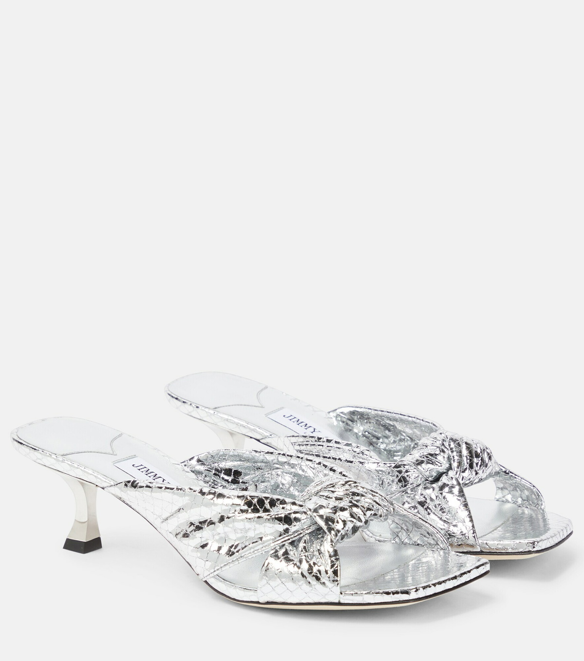 Jimmy Choo - Avenue 50 snake-effect leather sandals Jimmy Choo