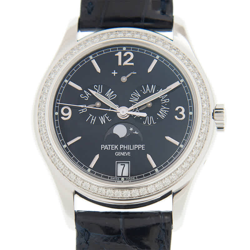 Patek Philippe Complications Annual Calendar Blue Dial 18kt White Gold ...