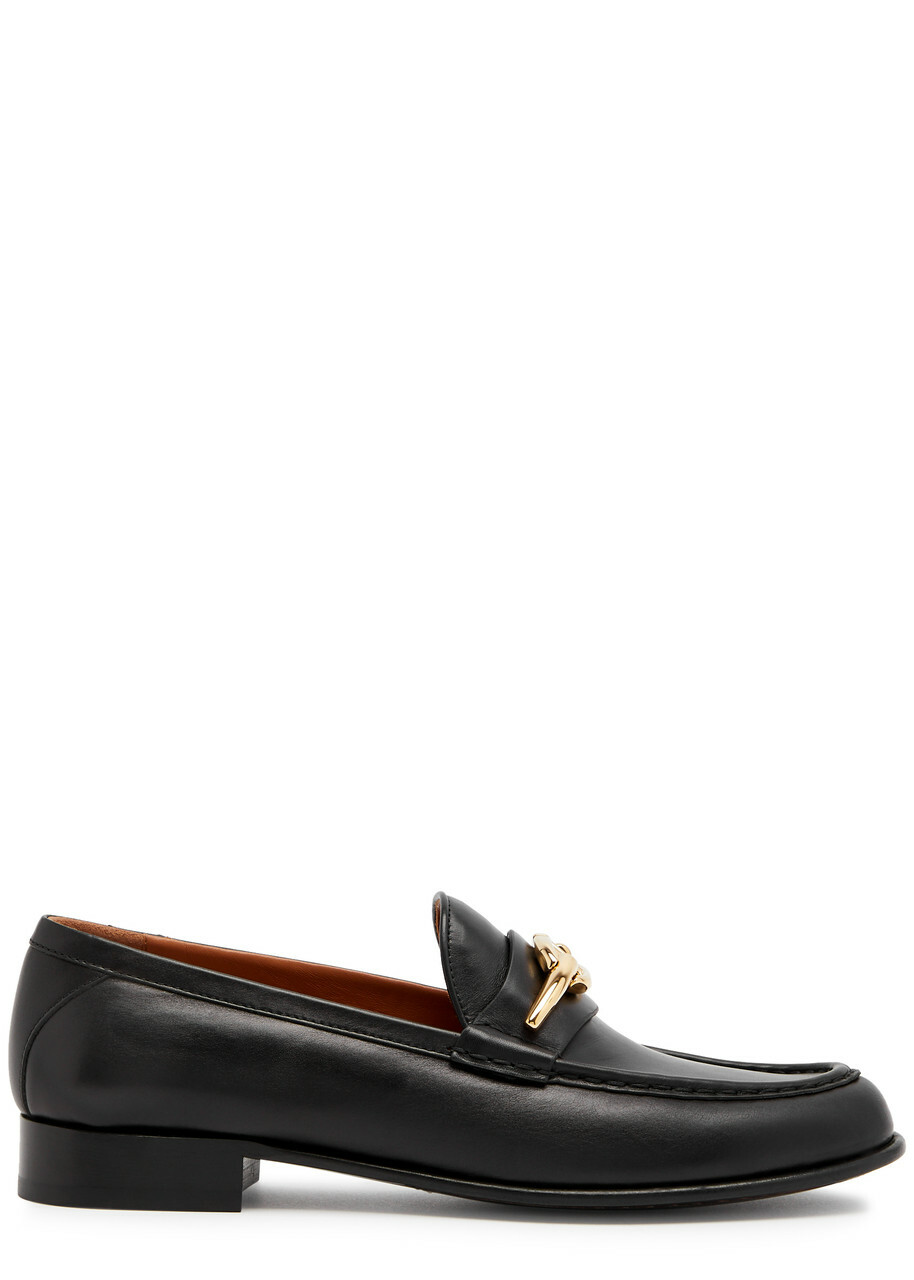Valentino Garavani VLogo Leather Loafers Black Valentino Garavani
