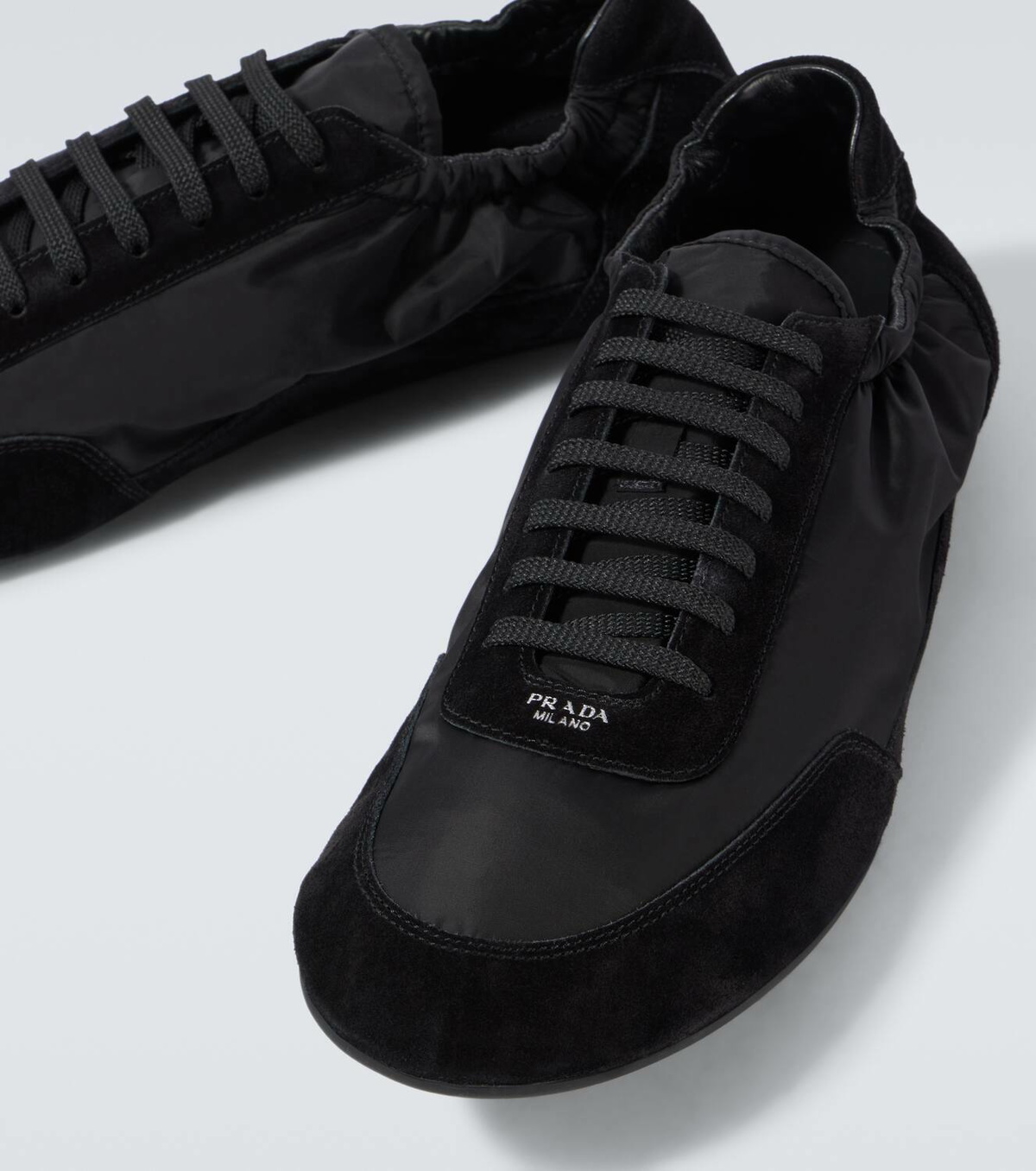 Prada Collapse Re-Nylon suede-trimmed sneakers Prada