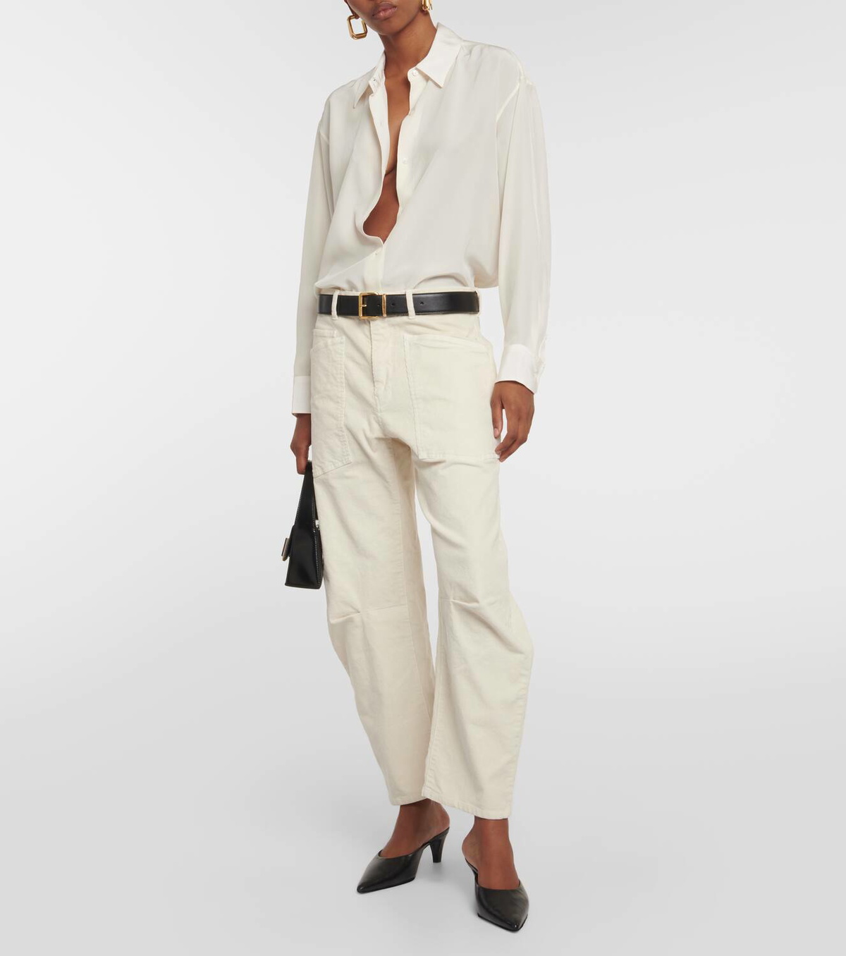 Nili Lotan Shon tapered corduroy pants Nili Lotan