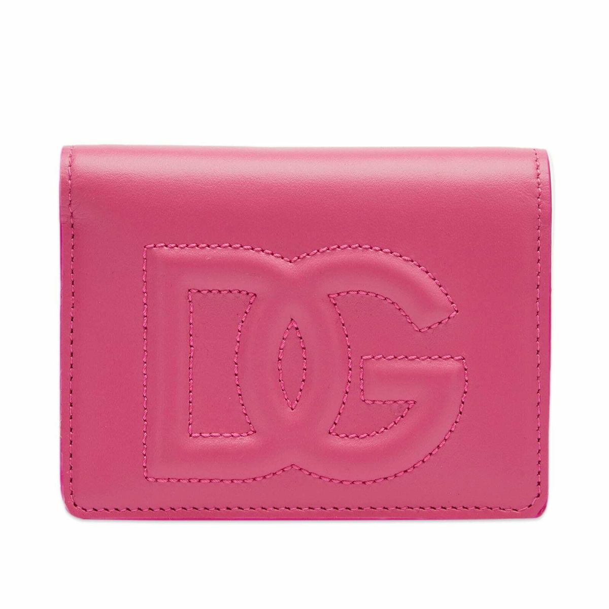 Dolce & Gabbana Women's Logo Leather Mini Wallet in Glicine Dolce & Gabbana