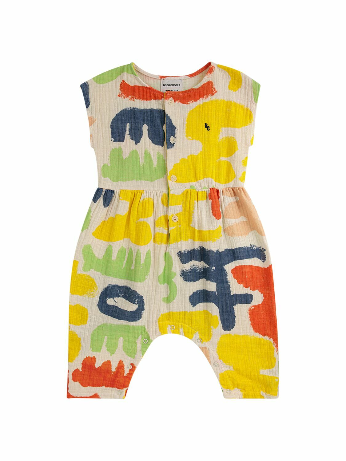 BOBO CHOSES Printed Woven Cotton Overalls Bobo Choses