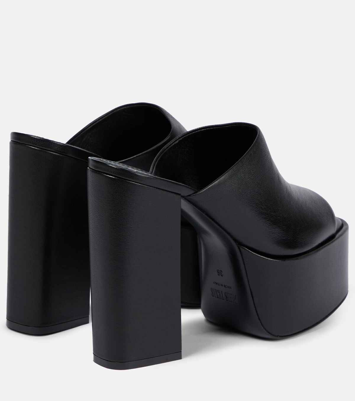 Paris Texas Sasha leather platform mules Paris Texas