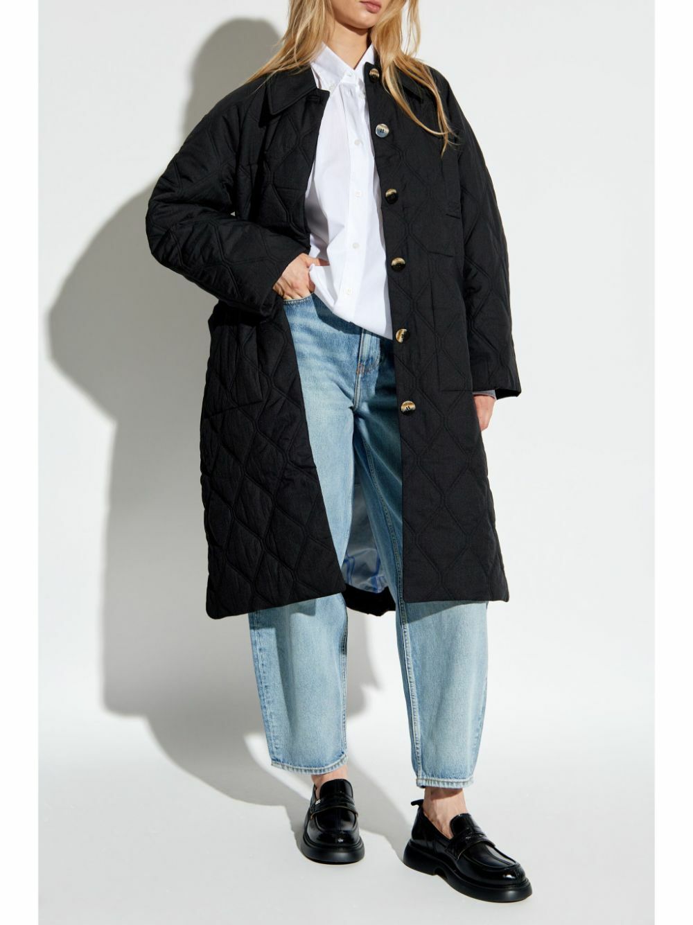 GANNI - Quilted Midi Coat GANNI