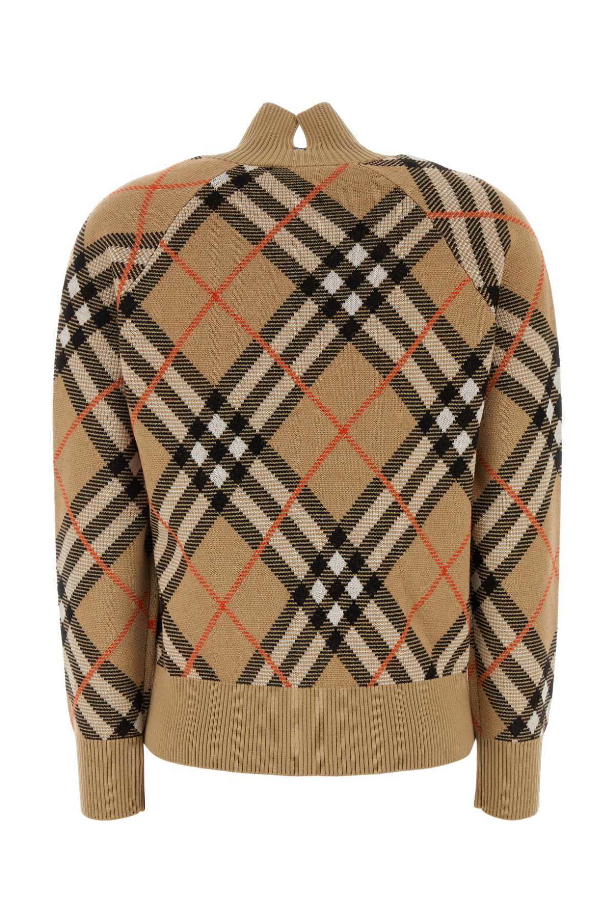 Burberry check Beige Wool Sweater Burberry