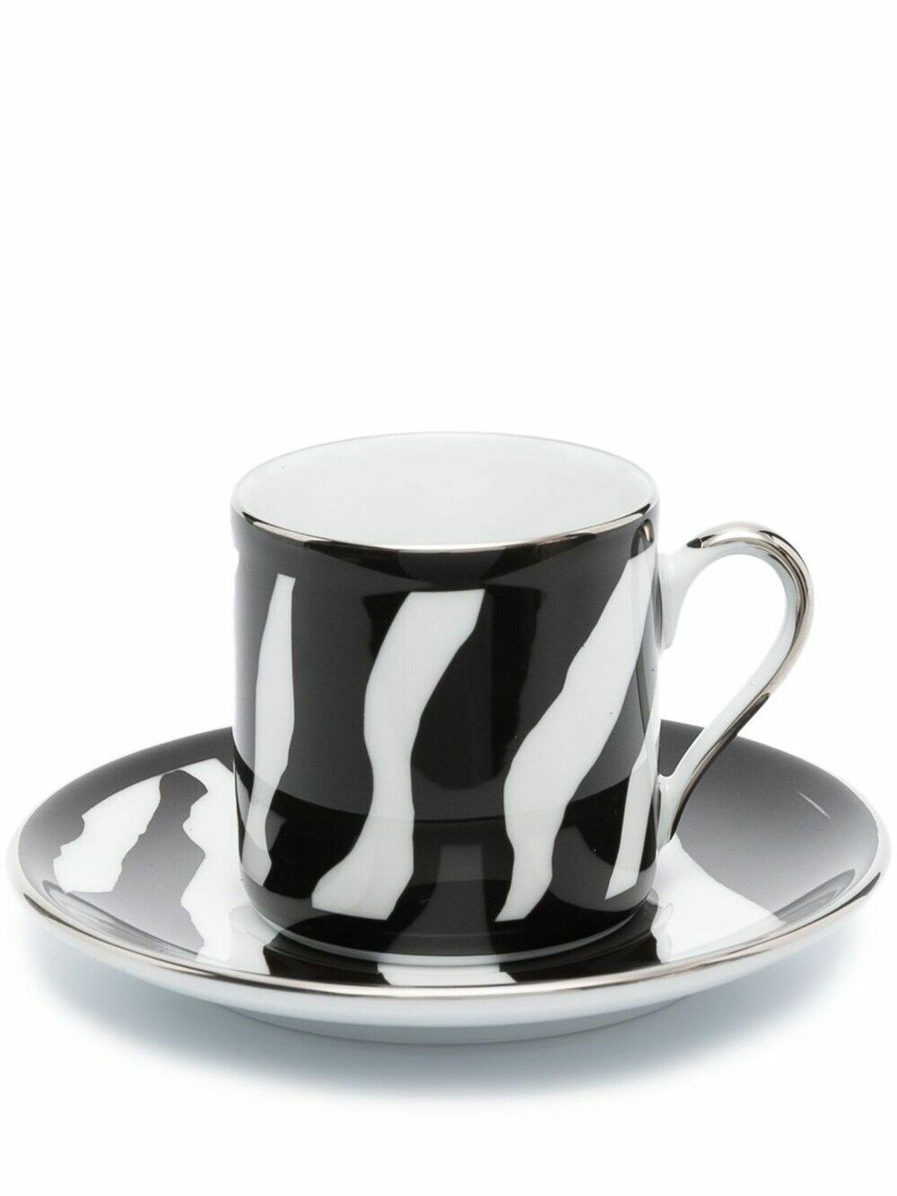 Dolce & Gabbana Black And White Zebra Porcelain Tea Set Dolce & Gabbana
