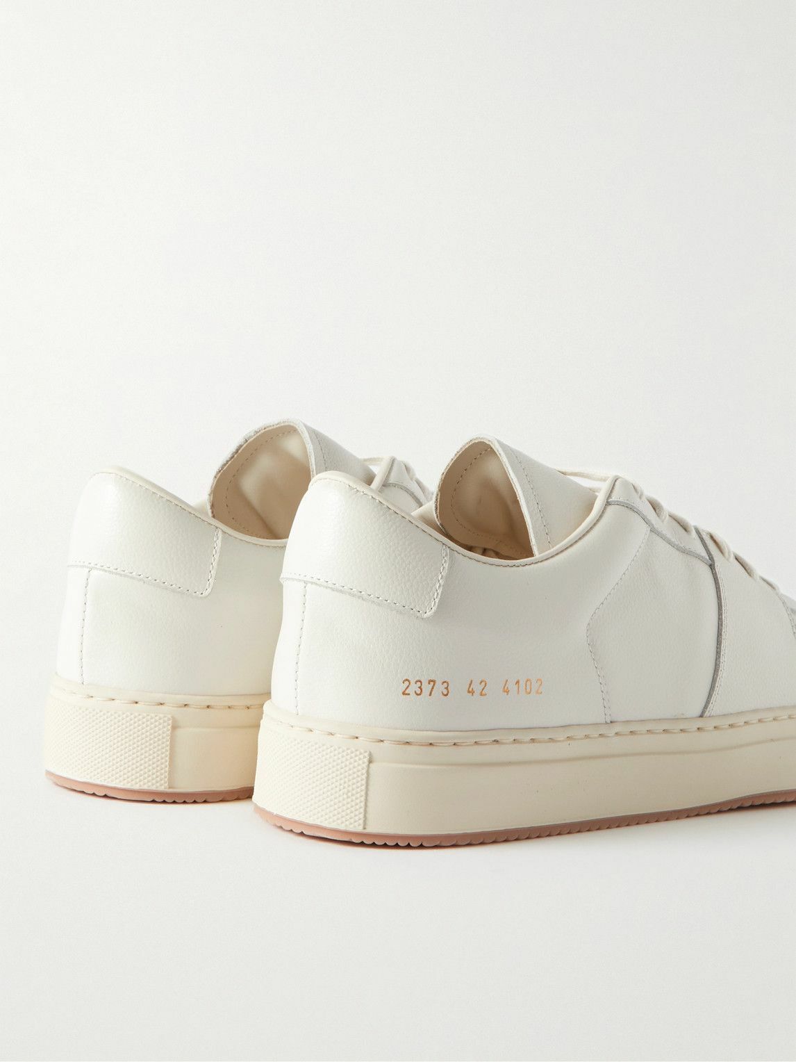 Common Projects - Decades Leather Sneakers - White Common Projects