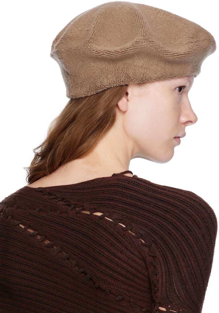 Isa Boulder Brown Reversible Beret Isa Boulder