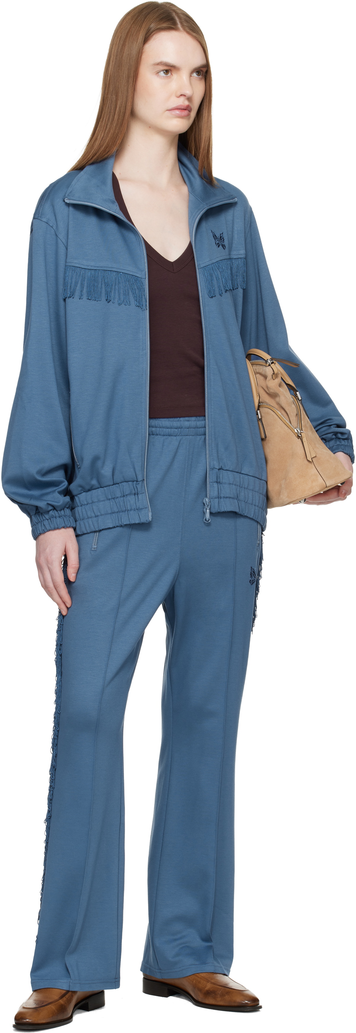 NEEDLES Blue Fringe Track Jacket Needles
