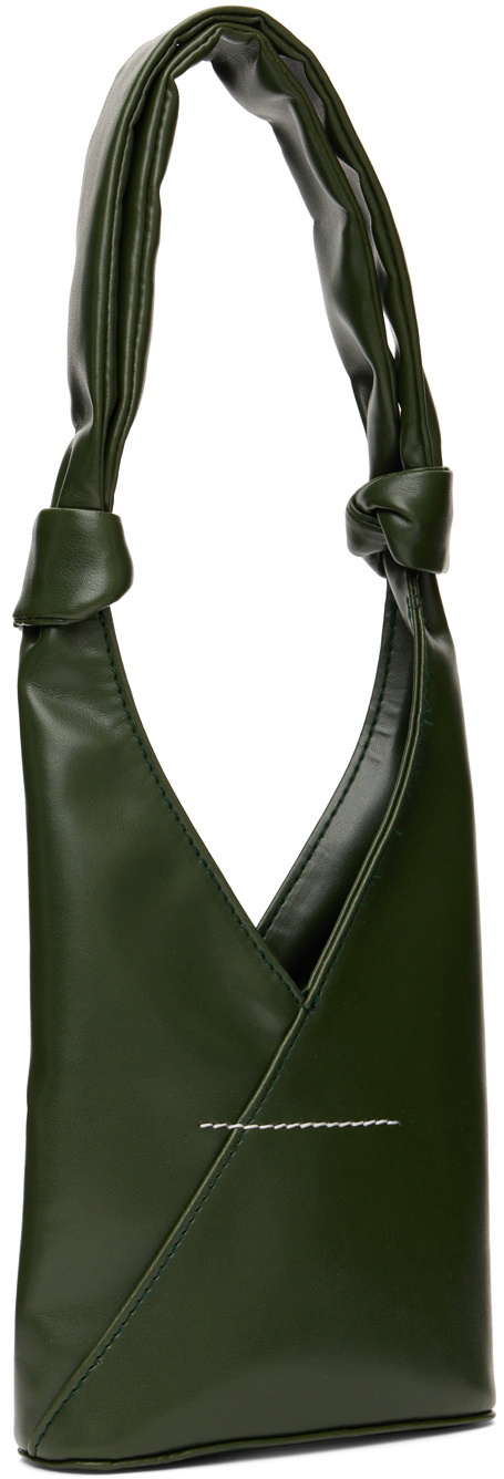 MM6 Maison Margiela Green Triangle Shoulder Bag MM6 Maison Margiela