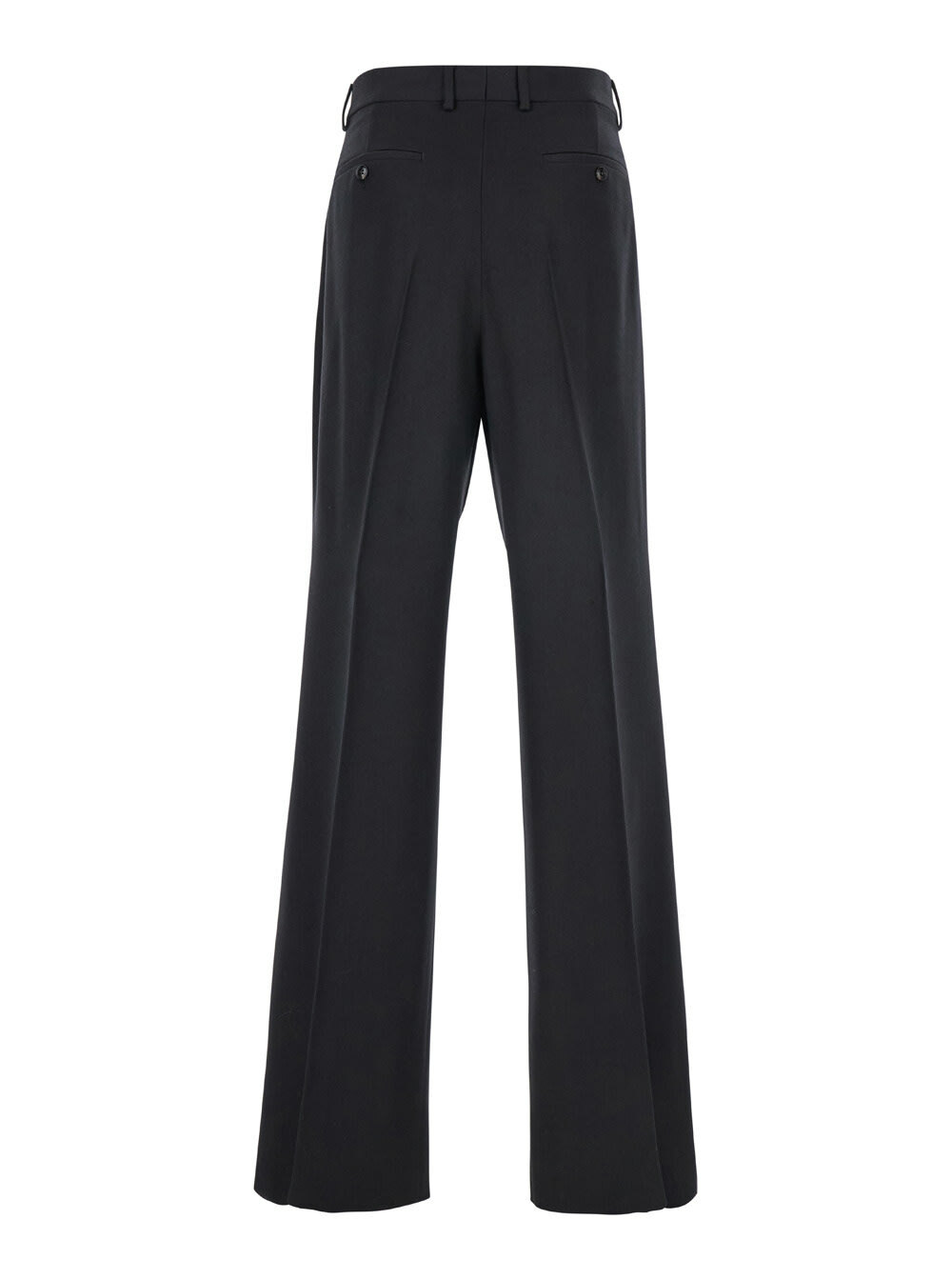 AMIRI Black Pants With Belt Loops And Front Pences In Wool Blend Man Amiri