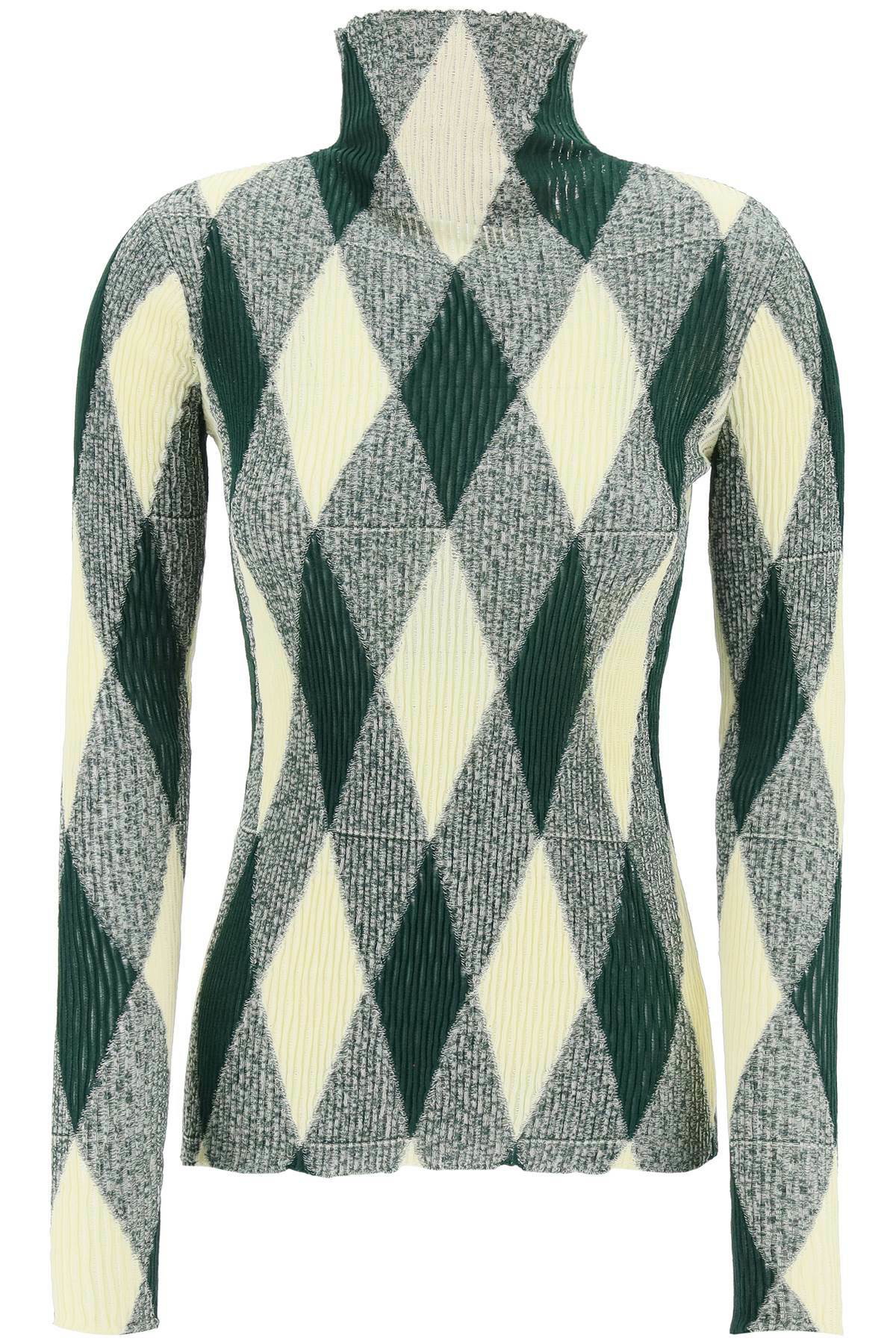 BURBERRY "striped cotton and silk dolcev Green Burberry
