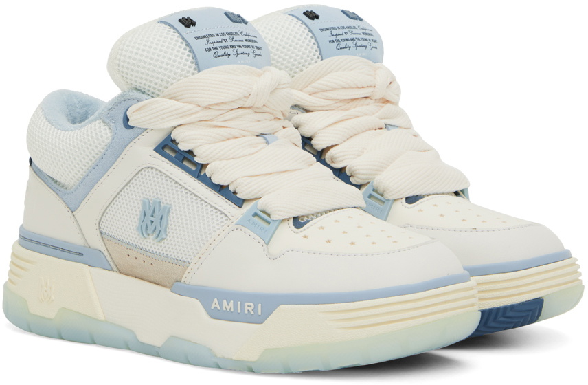 AMIRI White & Blue MA-1 Sneakers Amiri