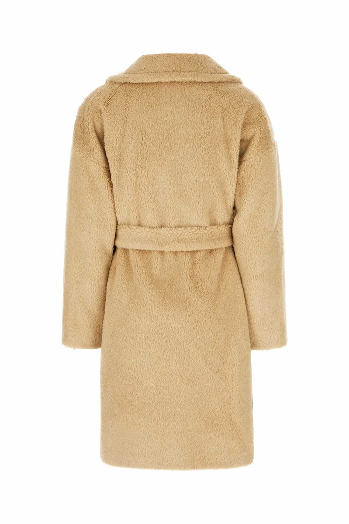 Weekend Max Mara Sand Wool Blend Coat Weekend Max Mara