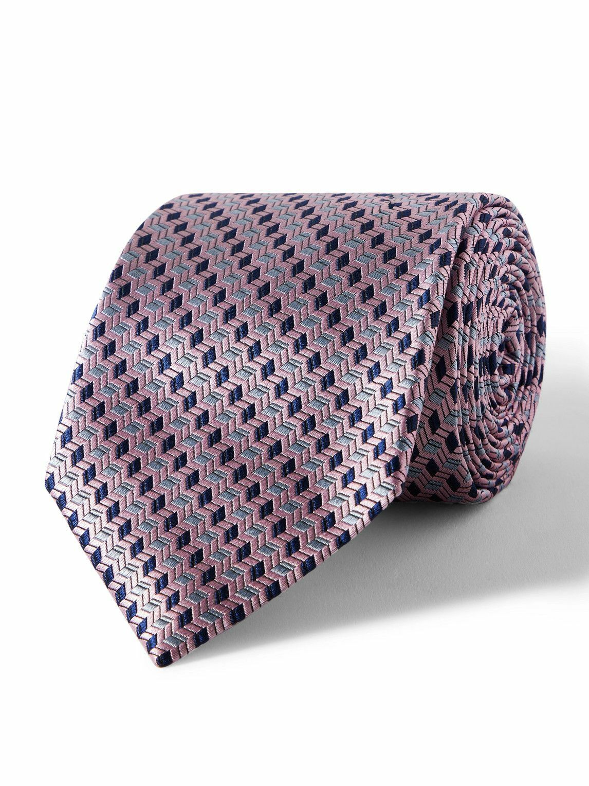 Canali - 8cm Silk-Jacquard Tie Canali
