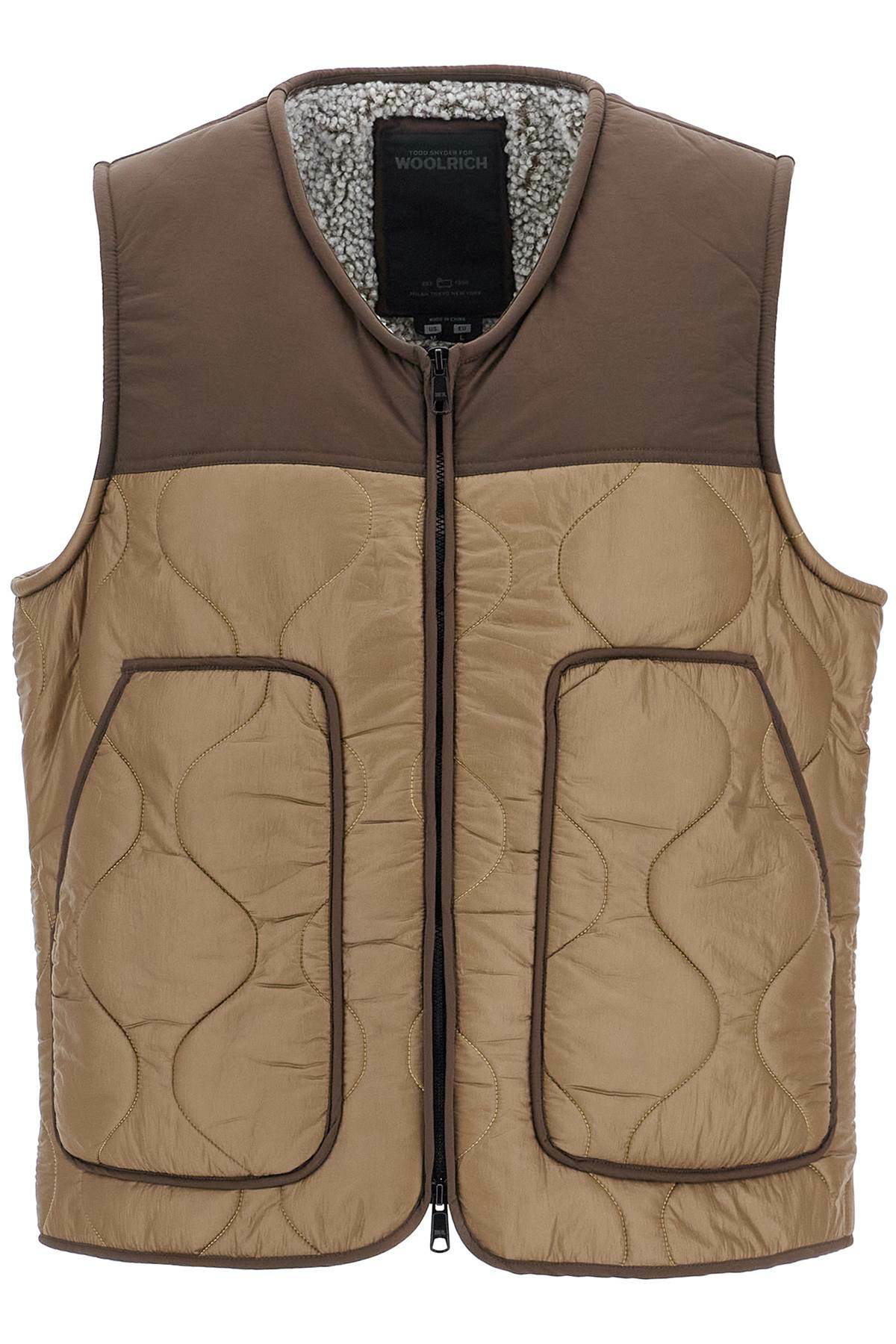 WOOLRICH sherpa-lined vest by todd snyder Beige Woolrich