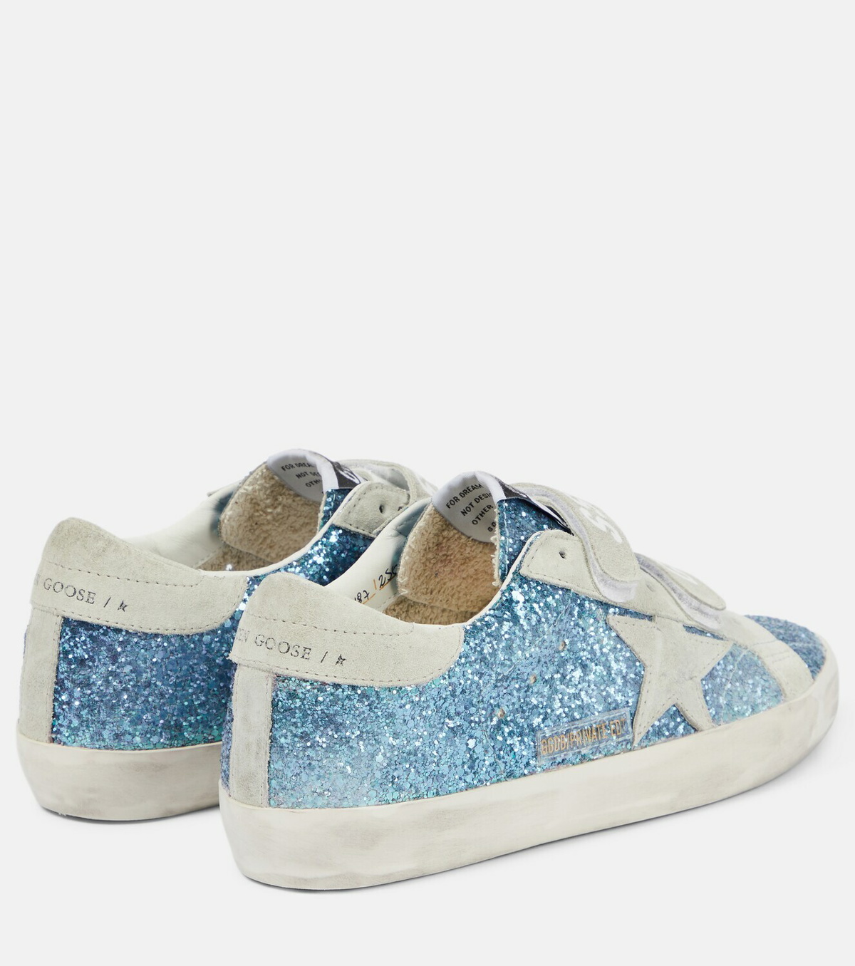 Golden Goose - Old School glittered suede sneakers Golden Goose Deluxe ...