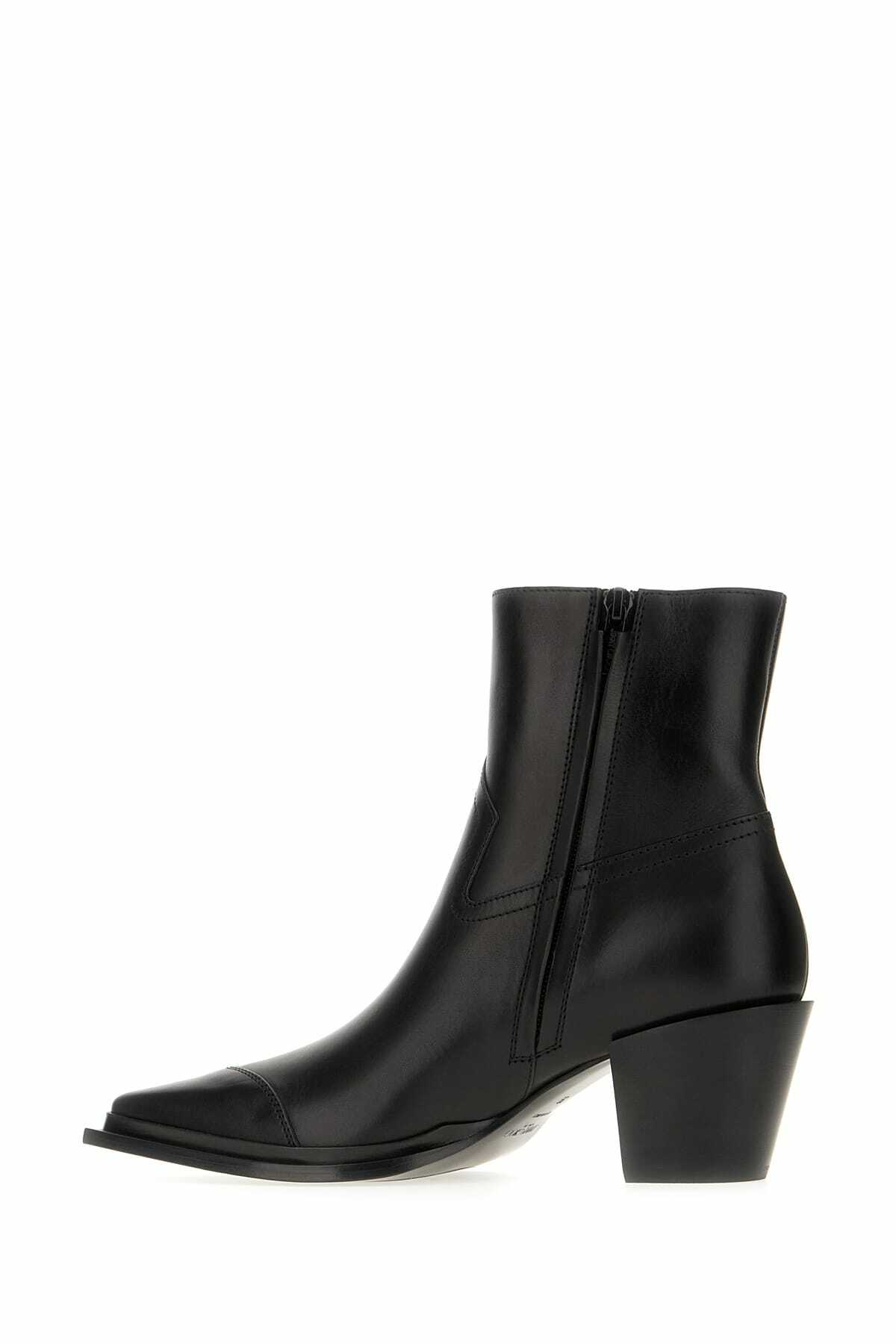 Jimmy Choo Black Leather Cece Ab Ankle Boots Jimmy Choo
