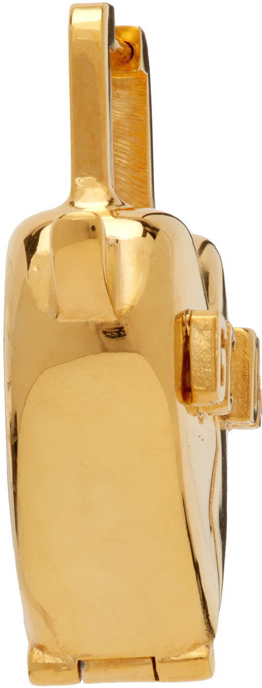GCDS Gold Heartbreaker Earrings GCDS