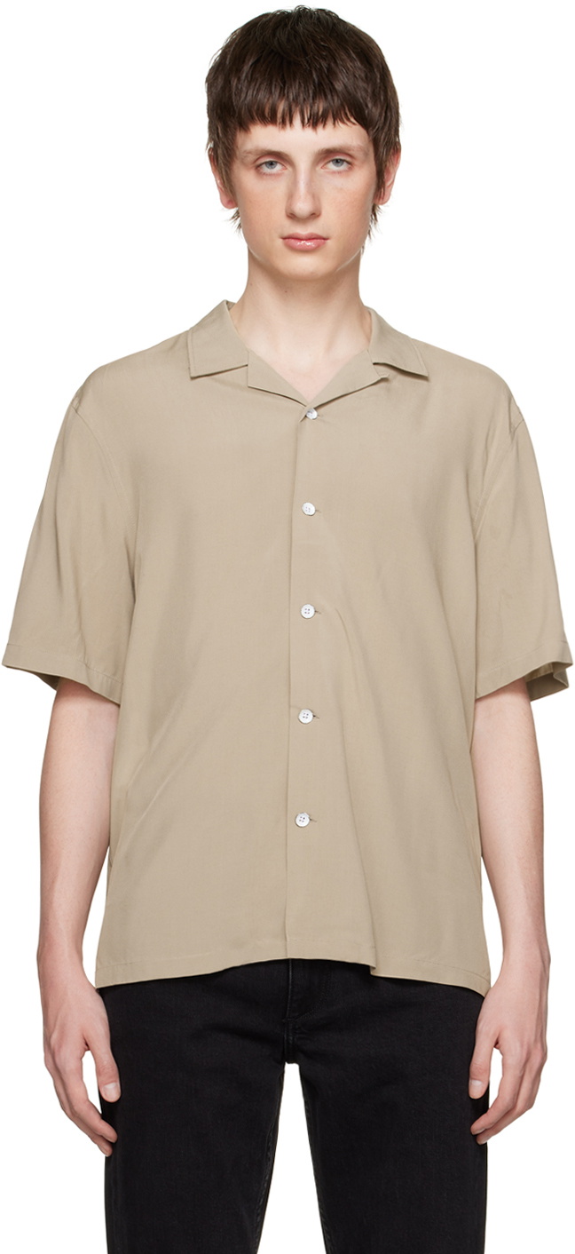 rag & bone Beige Avery Shirt Rag and Bone