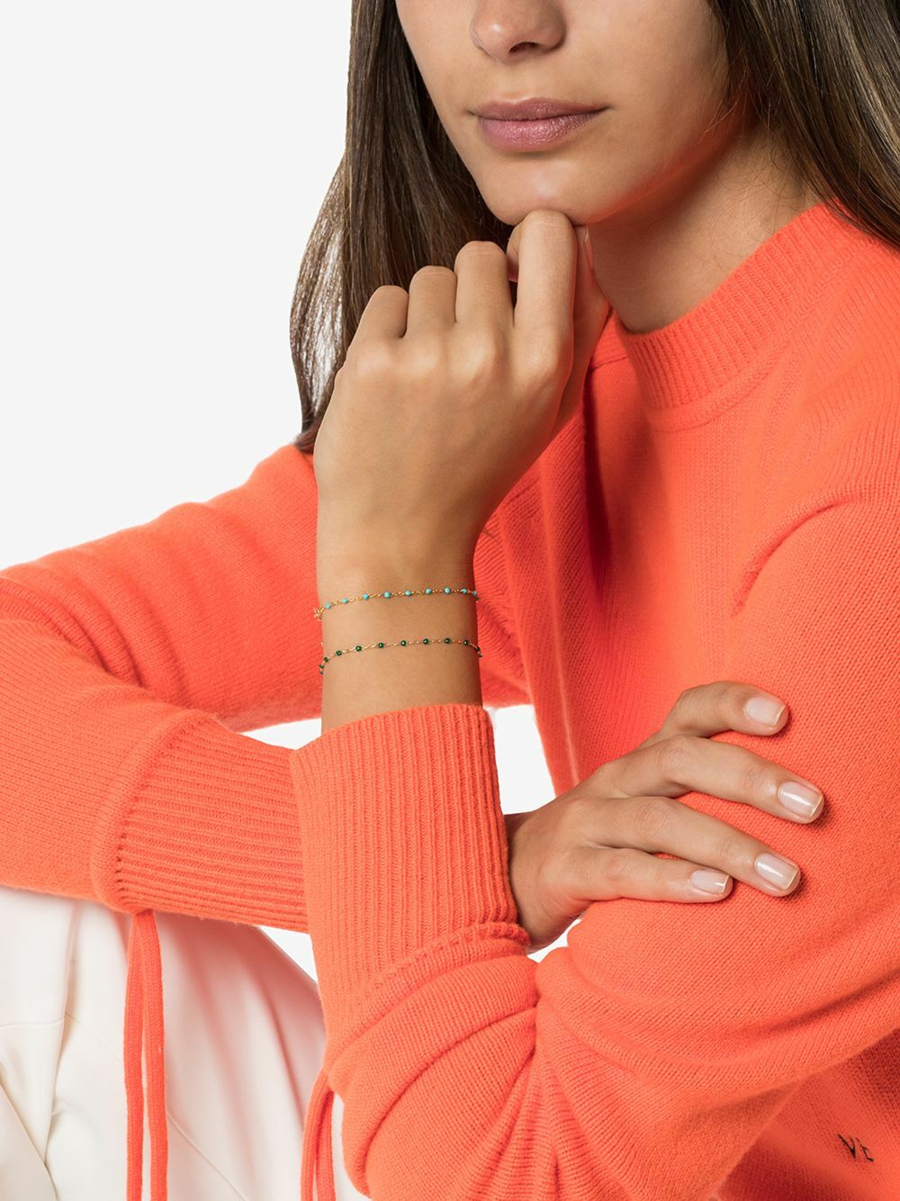 Gigi Clozeau 18K Yellow Gold Beaded Bracelet Gigi Clozeau