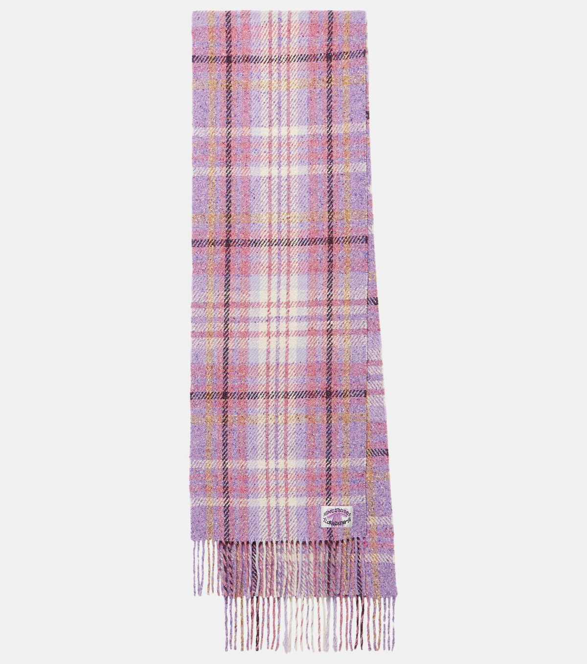 Acne Studios Checked wool and silk-blend scarf Acne Studios