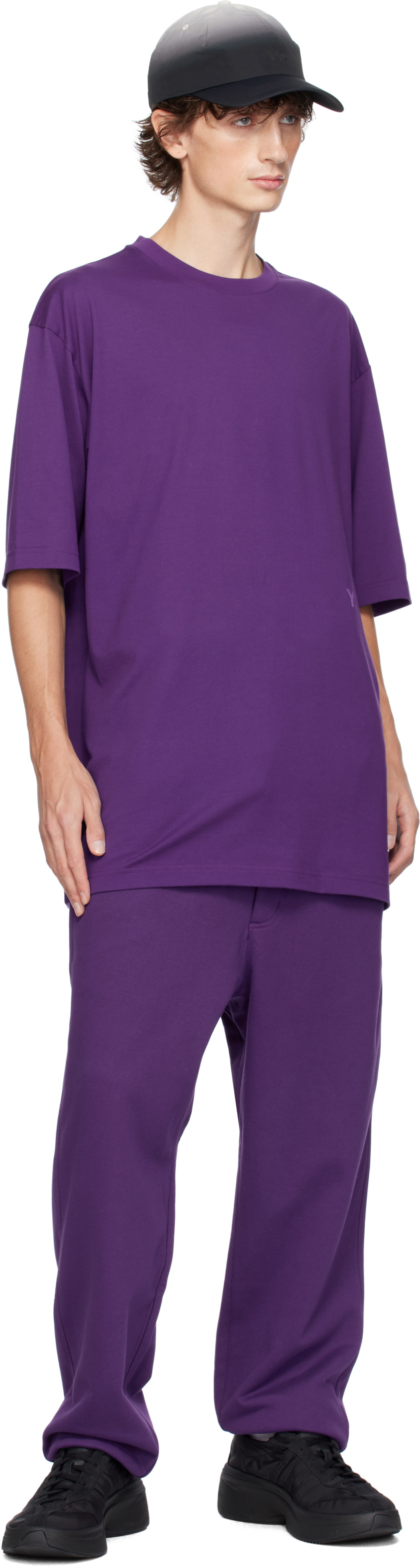 Y-3 Purple Boxy T-shirt Y-3