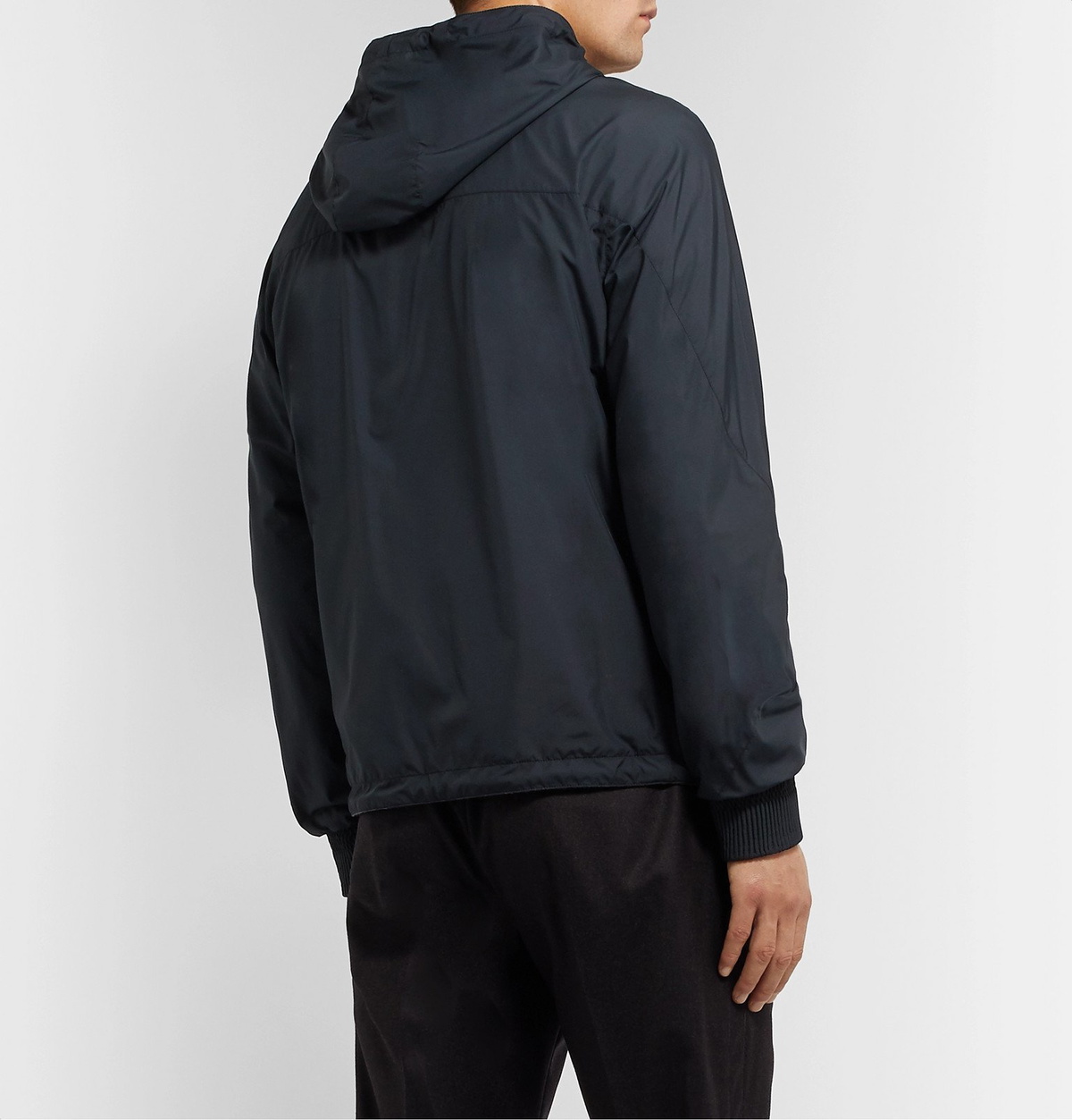 Ermenegildo Zegna - Reversible Cashmere-Jersey and Shell Hooded Jacket ...