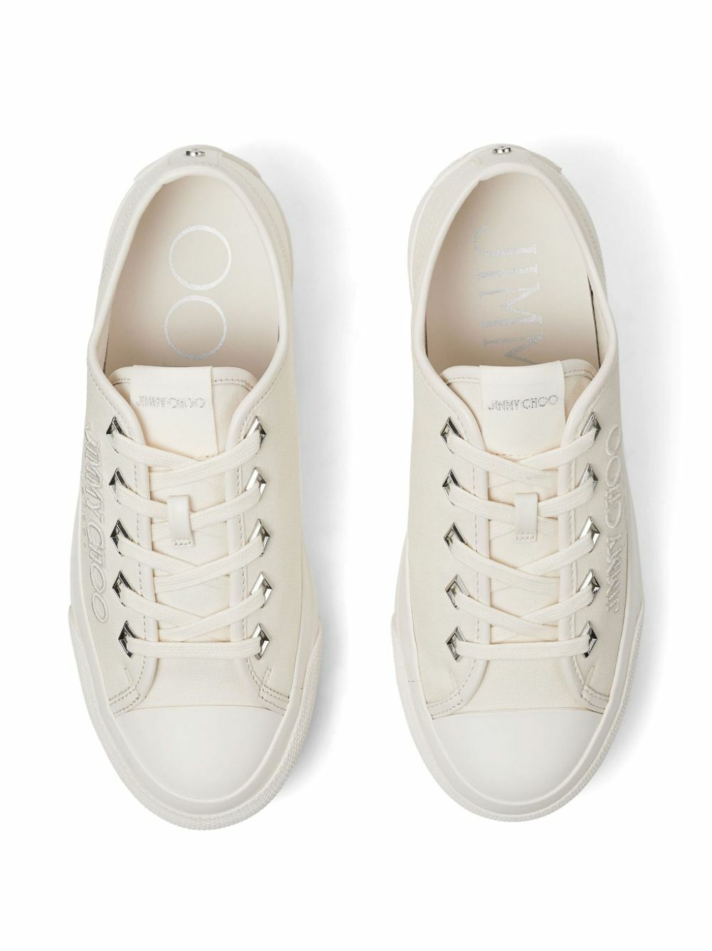 JIMMY CHOO - Palma Maxi Leather Sneakers Jimmy Choo