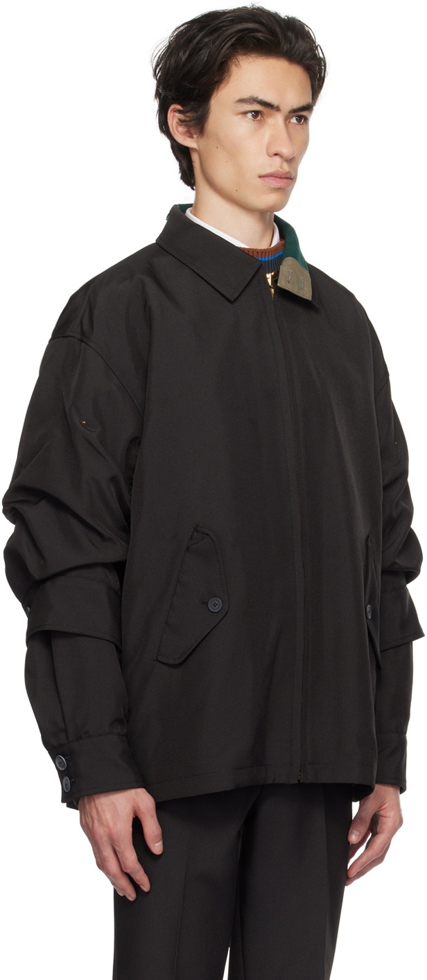 kolor Black Layered Jacket Kolor