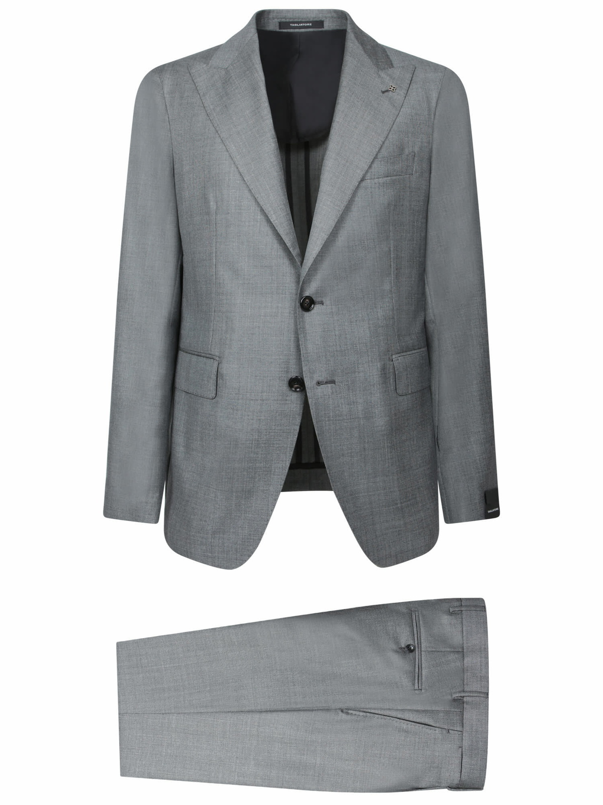 Tagliatore Gray Herringbone Suit Tagliatore